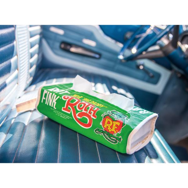 Rat Fink Tissue Coverラット フィンク ティッシュ カバーRat Fink Ed "Big Daddy" Roth と Standing Rat Fink のトラディショナルなデザインのティッシュ カバーです。ベルクロで...