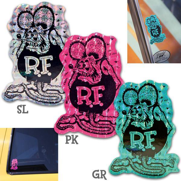 Rat Fink Prism Decalラット フィンク プリズム デカール有りそうで、無かったのがコチラのラット フィンク プリズム デカール !!プリズム仕様なので、キラキラと光の当たり方や見る角度で違って見えます !フレークとはまた違...