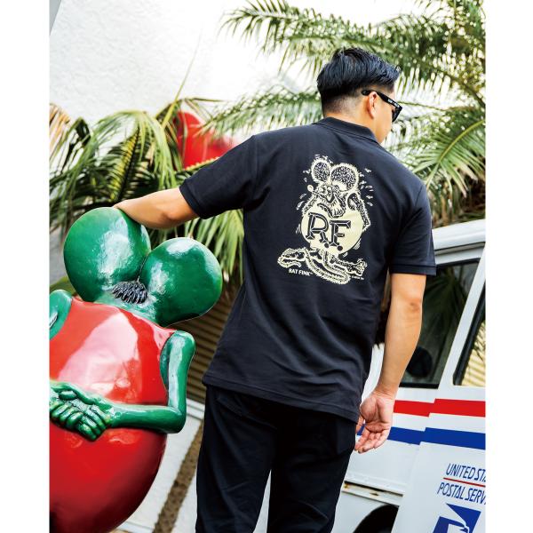 Rat Fink Polo Shirtsラットフィンク ポロ シャツスタンディング RAT FINK のシンプルなポロシャツです。バックに大きくスタンディング ラットフィンク、フロントにもワンポイントでスタンディング ラットフィンクが入りま...