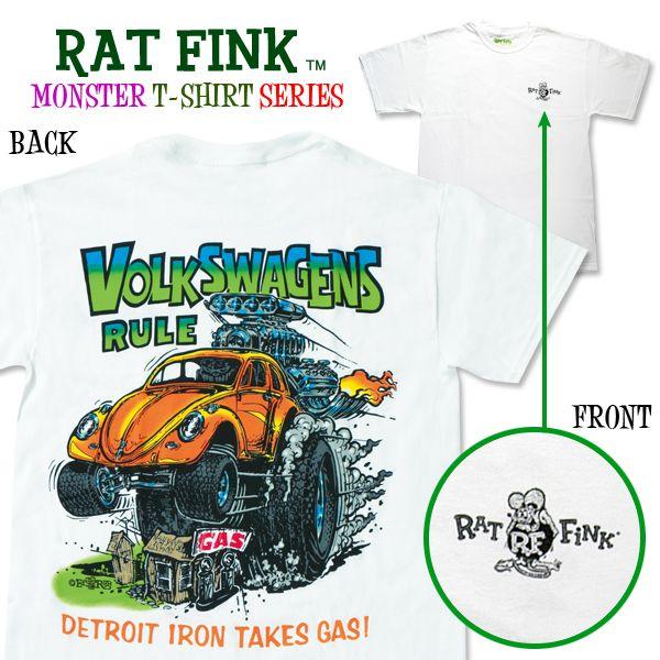 Rat Fink Monster T-Shirtラットフィンク モンスター TシャツVolks Wagens Ruleフォルクス ワーゲンス ルール豊富なラインナップの Rat Fink モンスター Tシャツに新作の登場です。ユーモアたっぷ...