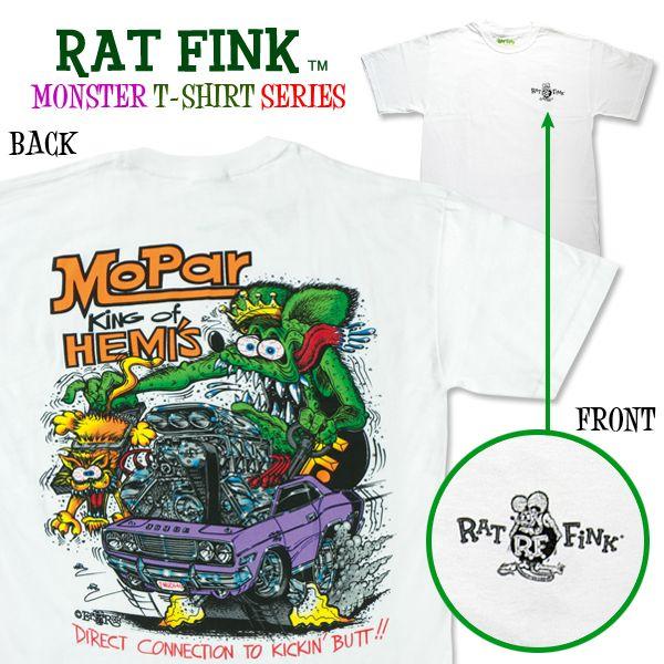 Rat Fink Monster T-Shirtラットフィンク モンスター TシャツMopar King of Hemiモパー キング オブ ヘミ豊富なラインナップの Rat Fink モンスター Tシャツに新作の登場です。ユーモアたっぷり...