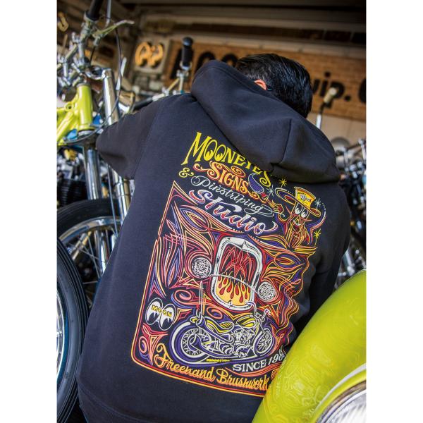 MOON Signs &amp; Pinstriping Studio Zip Hoodieムーン サイン &amp; ピンストライピング ステューディオ ジップ フーディーM-XLサイズ 8,800円(8,000円)、XXL サイズ 9,...