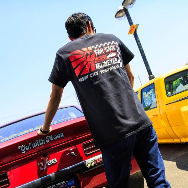 FAR-EAST MOON T-shirtsファー イースト ムーン TシャツS-XLサイズ 3,960円(3,600円)、XXL サイズ 4,840円(4,400円)、XXXL サイズ 5,720円(5,200円)チェッカーと赤い太陽がブ...