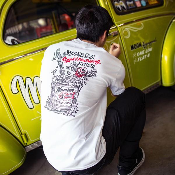 MOONEYES Sings &amp; Pinstriping Studio T - Shirtムーン サインズ &amp; ピンストライピング ステューディオ T シャツS - XL サイズ 3,740円(3,400円)、XXL サイズ...