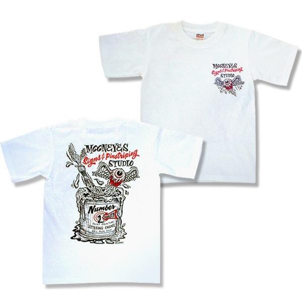 MOONEYES Sings &amp; Pinstriping Studio T - Shirtムーン サインズ &amp; ピンストライピング ステューディオ T シャツS - XL サイズ 3,740円(3,400円)、XXL サイズ...