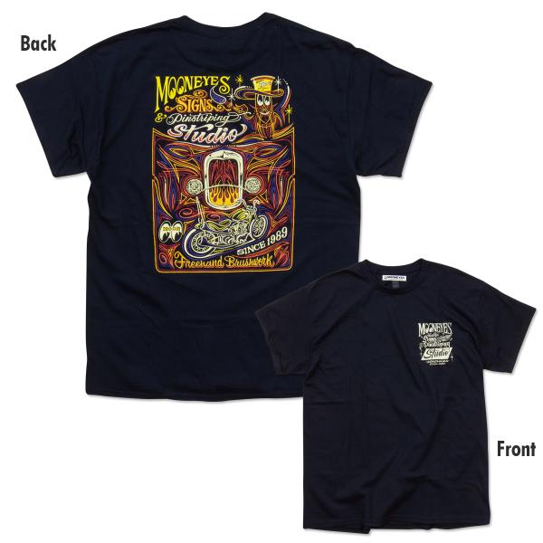 MOON Signs &amp; Pinstriping Studio T-shirtムーン サイン &amp; ピンストライピング ステューディオ TシャツS-XLサイズ 5,280円(4,800円)、XXL サイズ 6,160円(5,6...