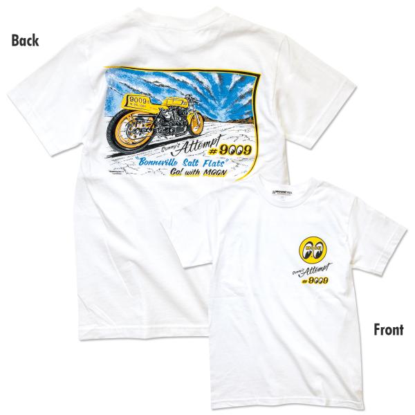 Bonneville #9009 T-shirtボンネビル #9009 TシャツS-XLサイズ 5,280円(4,800円)、XXL サイズ 6,160円(5,600円)Bonneville Speed Week に Attempt を試み...