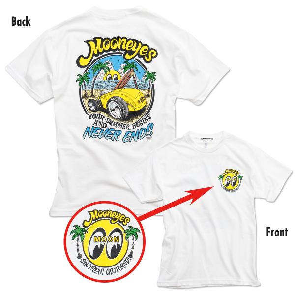 MOON Summer Never Ends T-shirtムーン サマー ネバー エンド TシャツS-XLサイズ 5,940円(5,400円)、XXL サイズ 6,820円(6,200円)Your Summer Begins and Ne...