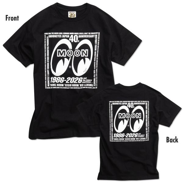 MOONEYES 40th Anniv. Eyeshape Logo T-shirtムーンアイズ 40th Anniv. アイシェイプ ロゴ TシャツS-XL サイズ 3,520円(3,200円)、XXL 4,400円(4,000円)MOO...