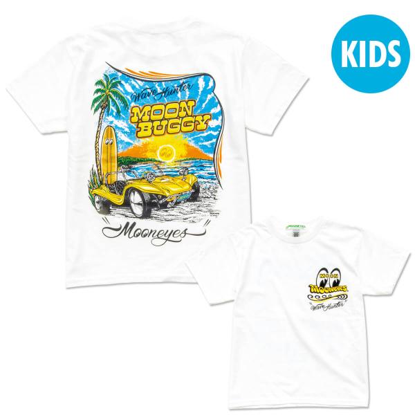 Kids MOON Buggy T-shirtキッズ ムーン バギー Tシャツ"Wave Hunter" MOON Buggy が Wildman 石井によって CQQL に描き上げられたデザインを背中に大きくプリントしたキッズ Tシャツ。...