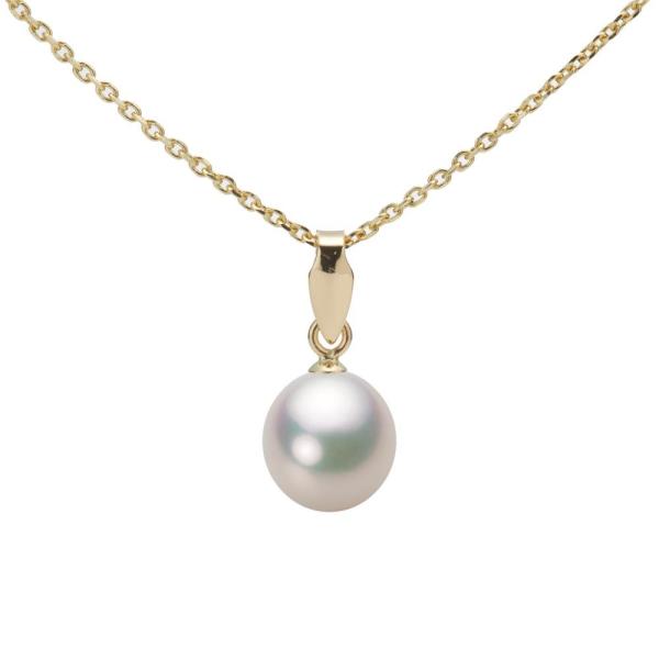 あこや真珠 7.0mm アコヤ 真珠 ペンダント トップ K18 イエローゴールド レディース HA00070D11CW0U5Y00-T ムーンレーベル moonlabel真珠とK18YG（イエローゴールド）だけのシンプルなペンダント。【パ...