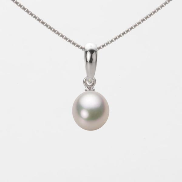 あこや真珠 7.0mm アコヤ 真珠 ペンダント トップ K18WG ホワイトゴールド レディース HA00070D12CW01500W-T ムーンレーベル moonlabelシンプルでオーソドックスなデザインのK18WG（ホワイトゴールド...