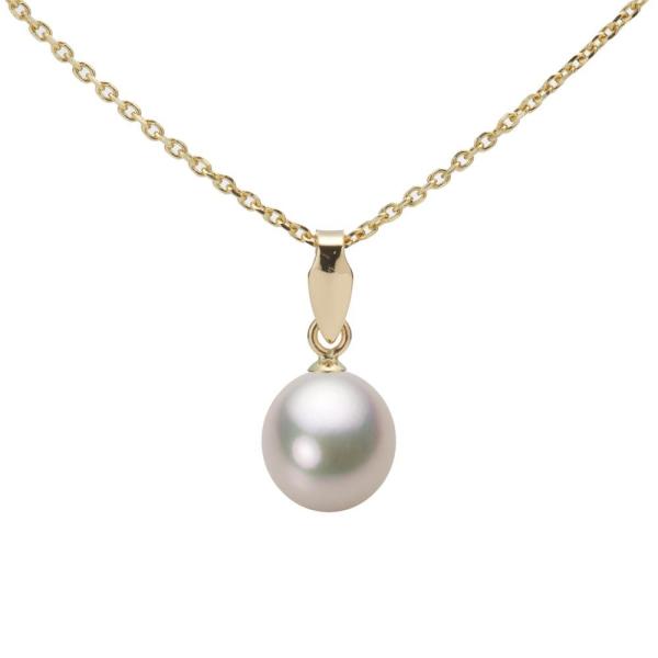 あこや真珠 7.0mm アコヤ 真珠 ペンダント トップ K18 イエローゴールド レディース HA00070D12CW0U5Y00-T ムーンレーベル moonlabel真珠とK18YG（イエローゴールド）だけのシンプルなペンダント。【パ...