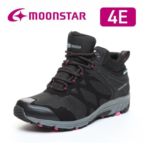 【発売日：2021年08月05日】ムーンスターのレディースアウトドアスニーカーです。ムーンスター独自開発の透湿防水テクノロジー「ShutDry」を搭載。雨など外部からの水の浸入を防ぎながら靴内の湿気（ムレ）を外に逃がす機能で、靴内環境を快適...