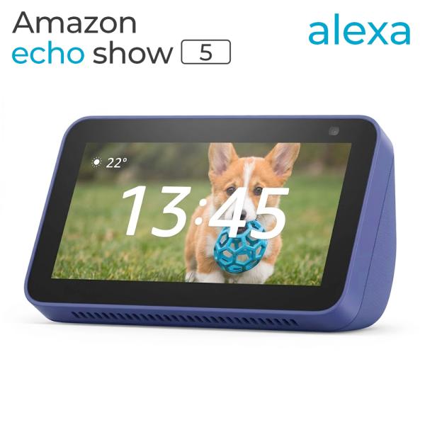 Echo Show 5 (第2世代) エコーショースマートディスプレイディープシーブルーアレクサ Alexa 2メガピクセルカメラ付きAlexa 対応端末。音声でアラーム・タイマー・ニュース確認・音楽・動画再生といった日常操作をカバーし、2...