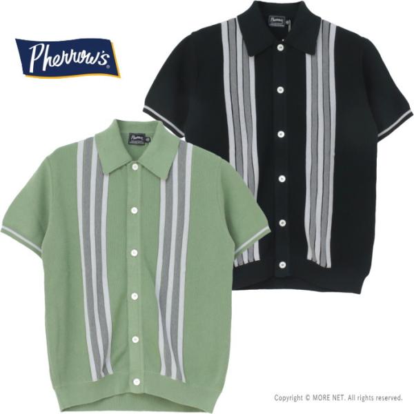 ■サイズ(cm)　実寸  肩幅 身幅 袖丈 着丈 [M] 42 54 22 62 [L] 43 55 22.5 64 [XL] 46 59 24 66 ■素材 綿 50%、アクリル 50% ブランド フェローズ PHERROW'S PHER...