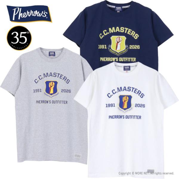 ■サイズ(cm)　実寸　肩幅 身幅 袖丈 着丈[M] 42 49 20 64[L] 45 52 20 67[XL] 47 55 21 71■素材綿 100%ブランド フェローズ Pherrow's PHERROWS品番 26S-PT-L-2...