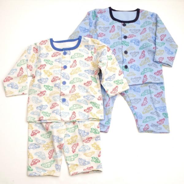 お着替えが楽な前開き全開タイプです。暖かな裏毛起毛生地の長袖パジャマです。　パンツはロング丈です。腹巻付きなので安心！素材：ポリエステル 65％　綿 35％　中綿ポリエステル 100％　腹巻部分ポリエステル 62％　綿 33％ポリウレタン5...