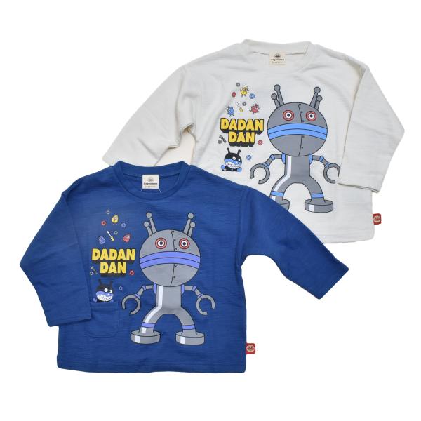 長袖Tシャツ　アンパンマンの仲間 だだんだん　ポッケからバイキンマン　かびるんるんカラー： アイボリー/ブルー素材 ：綿88％・ポリエステル11％・ポリウレタン1％　スラブ天竺　中国製　　サイズ：90ｃｍ/95ｃｍ/100ｃｍ　　配送料金は...