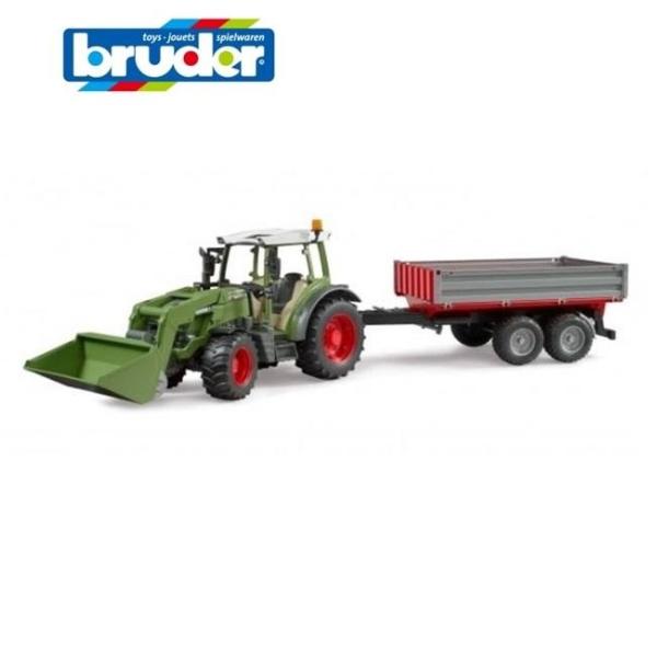 商品名：BRUDER ブルーダー フェント Fendt Vario フロントローダー＆Tippingトレーラー 02182サイズ：55.0ｘ13.0ｘ高さ16.0（cm）対象年齢：３歳〜生産国：ドイツ　ハンドル・前輪連動　補助ハンドル装備　...