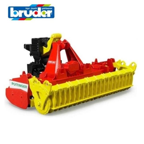 北欧の農機メーカー、ポッティンガーの農地を整地する農業機械。商品名：Bruder Pottinger Lion3002 ロータリーハロー 02346サイズ：14.0ｘ20.0ｘ10.0cm対象年齢：４歳〜メーカー：Bruder（ブルーダー）...