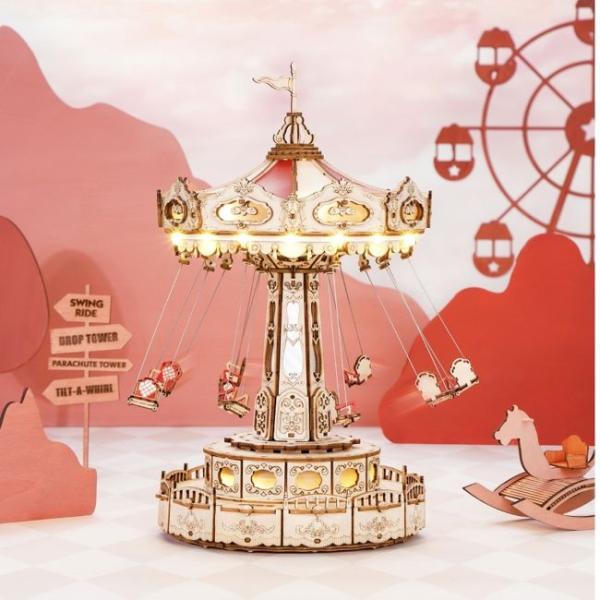 商品名：【日本正規品】Robotime スウィングライド EA02【日本語説明書付き】　　　　※この商品には電池が必要です（別売）【アルカリ単４電池×３本】・お客様によるDIY組み立てキットです（完成品ではありません）・日本語説明書付き・電...