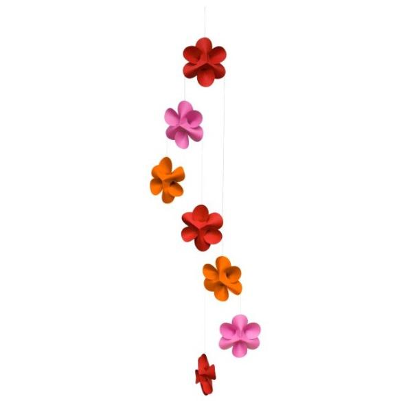 インテリア モビール 子供部屋商品名：ivingly リビングリー モビール・オータムフラワー LV30102サイズ：長さ約90cm、花：約10cm素材：紙デンマーク・リビングリー社のアートモビールです。室内空間を楽しく演出するデザイン性に...