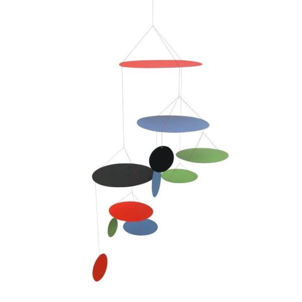 インテリア モビール 子供部屋商品名：ivingly リビングリー モビール・カラーサークル LV21341サイズ：長さ約65cm、円（最大Φ18cm）素材：紙デンマーク・リビングリー社のアートモビールです。室内空間を楽しく演出するデザイン...