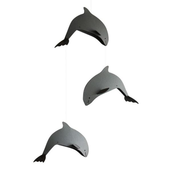 インテリア モビール 子供部屋商品名：ivingly リビングリー モビール・イルカ LV31131サイズ：長さ約57cm、幅約40cm素材：紙デンマーク・リビングリー社のアートモビールです。室内空間を楽しく演出するデザイン性に富んだモビー...