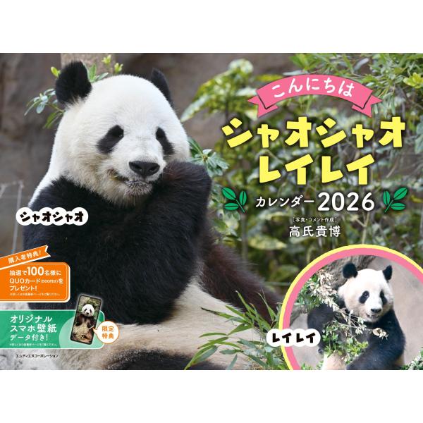 【商品概要】【商品説明】【商品詳細】ブランド：エムディエヌコーポレーション商品種別：特殊写真商品名：【購入者限定特典あり】2026 こんにちはシャオシャオ・レイレイカレンタ?ー〈癒しの双子パンダが一年を彩る〉（スマホ壁紙データ2種付き）（壁...
