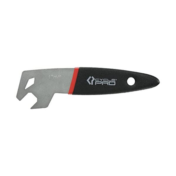 デザインと機能性を両立したハブスパナ。重量：118g(17mm)