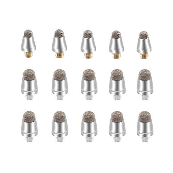 【適用タッチペン】MEKO導電繊維タッチペン（ASIN：B01MSW0WDH、B01N1P8FUC、B07793YRYN、B00LTAL2TI）に対応できます。【商品内容】直径6mmペン先10個、5mmペン先5個【対応機種】iPhone、X...