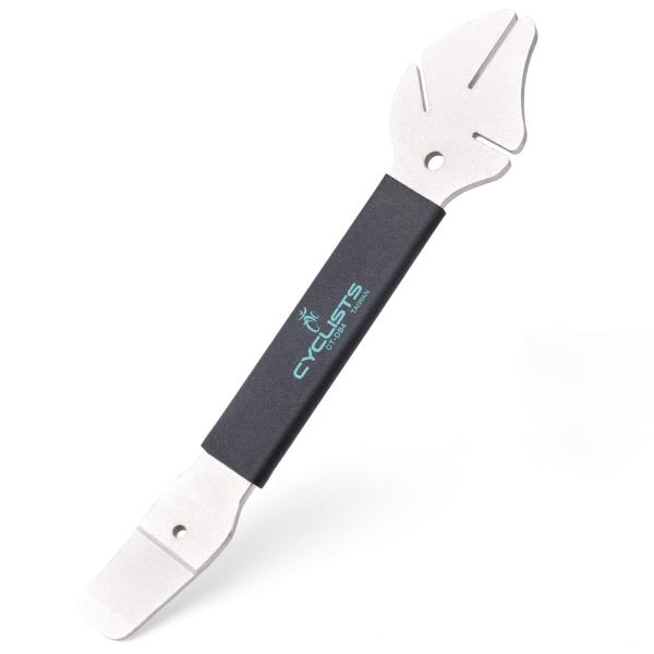 【2種の工具を一つに！】自転車ディスクブレーキ整備に必要な工具を一つにまとめた。面倒なディスクブレーキのメンテナンス作業効率が向上。【ディスクブレーキピストンレバー】油圧ディスクブレーキキャリパーのピストンをを押し戻す工具。【ローター修正器...