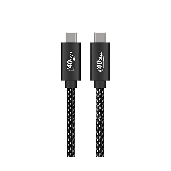 【40Gbps超速データ転送】USB 4ケーブルは、Thunderbolt 3をもとに革新されたもので、Thunderbolt 4、Thunderbolt 3、USB 3.2 /3.1 / 3.0 / 2.0と完全な互換性を備えています。現...