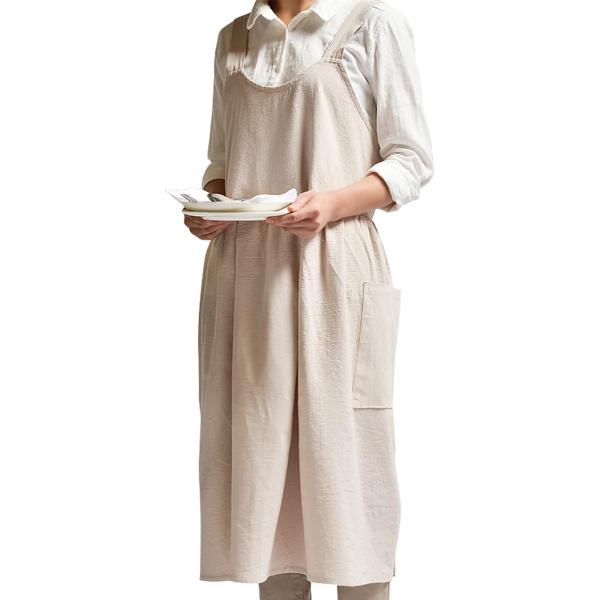 【商品概要】【ゆるふわおしゃれエプロン】シンプルな北欧風のかわいいエプロンです。日常の家事や作業以外でも身につけたくなるファッショナブルなデザインとナチュラルなカラー展開で、毎日の気分を上げてくれます♪女性らしい「ふんわり」したチュニックの...