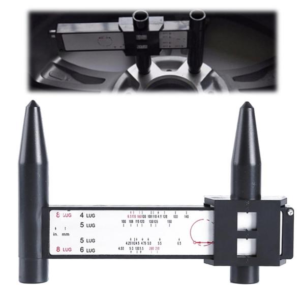 【優れた素材】ホイールPCDゲージは、頑丈な素材を使用しているため、丈夫で耐摩耗性、耐久性に優れているため、長くご愛用いただけます。【2サイズ】車両のホイールやホイールスタッドのパターンサイズを測定できます。 インチとメートルのサイズを提供...