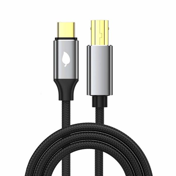 【USB C to USB 2.0 Type Bケーブル】：USB（C型）端子を有するラップトップ、MacBook Pro 13などのタブレットとUSB 2.0 B端子を有するスキャナ、プリンタ、DJコントローラ、Midiキーボード、サーバ...