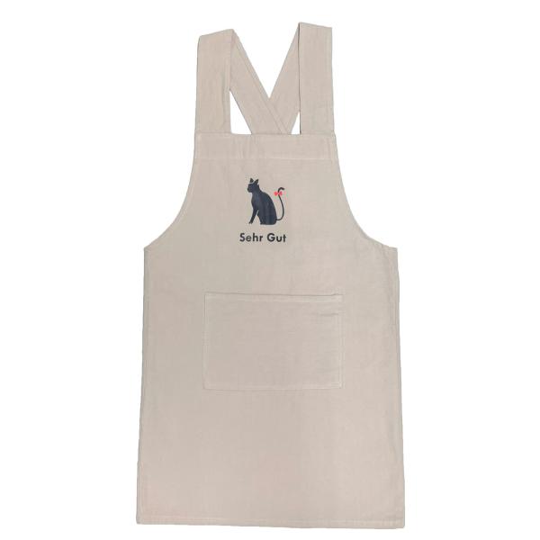 【商品概要】【着脱らくらく】すっぽり被るタイプなので、結び目がほどけることもありません【汚れの気にならないアースカラー】家事、育児、ガーデニング、DIYなど、様々な作業時に【シンプルデザイン】犬と猫のイラストがかわいい?ワンポイントで可愛す...