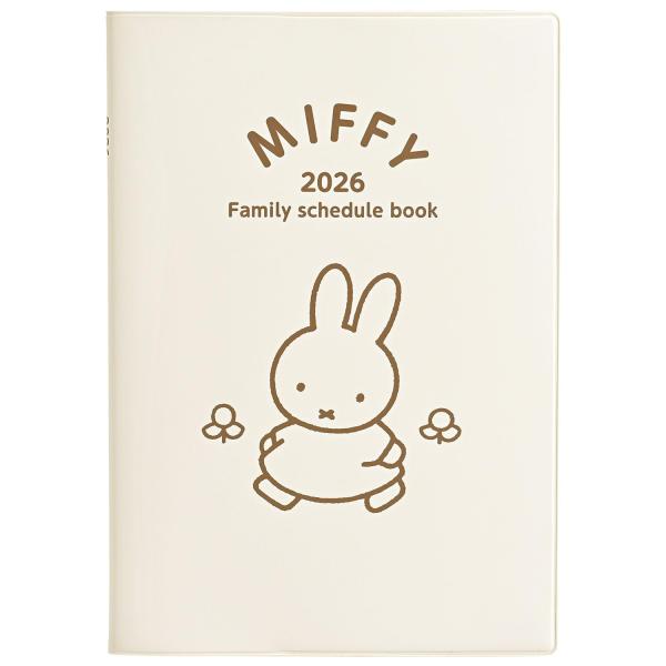 【商品概要】【家族手帳 B6】ミッフィーと一緒に家族の予定を分けて書ける手帳【特徴】月間（ブロック式カレンダー）+毎月メモ、月間ページ：3つの書き分けスペース／色分けラインで家族の予定を書き分けられる。毎月メモページ：月間ページと同じ3つの...