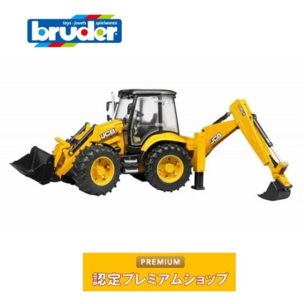 ＪＣＢの掘る・運ぶの複数作業のできる建設重機。商品名：Bruder JCB 5CX バックホーローダー 02454サイズ：411×172×250（mm）対象年齢：３歳〜メーカー：BRUDER（ブルーダー）生産国：ドイツ前輪：ハンドル連動・補...