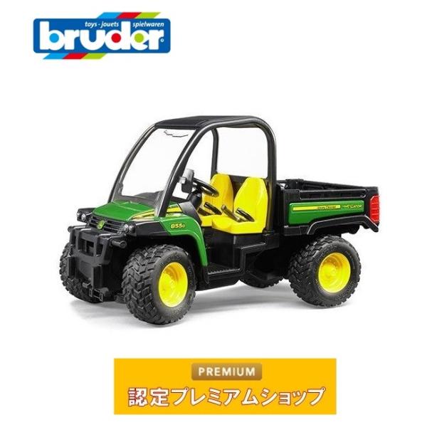 商品名：Bruder JD ゲーターXUV855D 02491サイズ：22.6×11.3×14.0cmセット内容：JDゲーターXUV本体×１対象年齢：３歳〜生産国：ドイツ農作業やレジャー施設内の移動に使う運搬車。前輪：ハンドル連動　荷台：可...