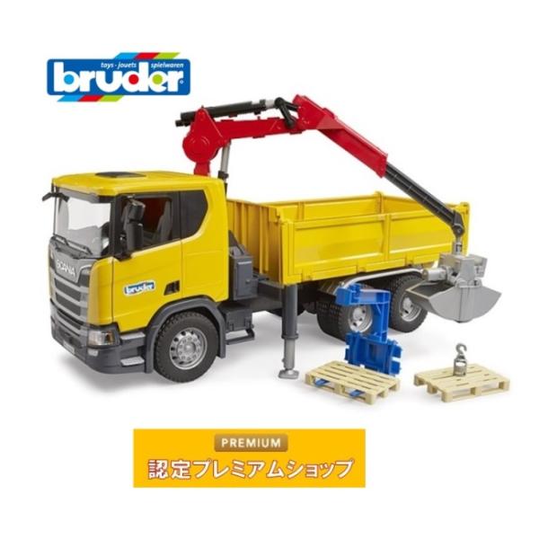 商品名：BRUDER SCANIA Super R クレーン作業トラック 03551サイズ：55.0× 18.5× 27.0cm対象年齢：4歳〜生産国：ドイツ新型キャブはスカニアの特徴的なダイナミックなデザインを特徴としています。折りたたみ...