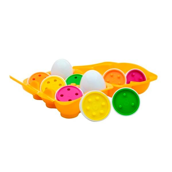商品名：ピーターキン マッチングエッグス・フォルム PK0104サイズ：φ4.6cm対象年齢：２歳〜セット内容：たまご6個、パッケージ1個メーカー：ピーターキン/イギリス　 １〜６の数が割った卵の中にかくれています。卵の片側にペグ、もう一方...