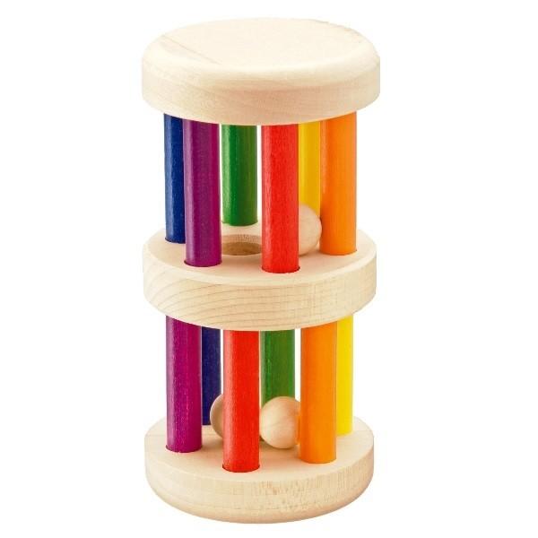 木のおもちゃ ベビーラトル ガラガラ 出産祝い ＰＷ社商品名：PW サウンドラトル・タワー PW203130サイズ：φ5.2×10.5cm素材：カエデ赤ちゃんの小さな手にぴったりサイズの玉落としのできるラトルです。木玉の落ちる音と動きが赤ち...