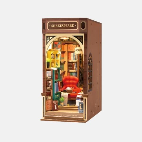 商品名：【日本正規品】Robotime パリのコーナー書店 666693-TGB07【日本語説明書付き】・お客様によるDIY組み立てキットです（完成品ではありません）※この商品には単４電池２本が必要です。（別売り）・日本語説明書付き・ピース...