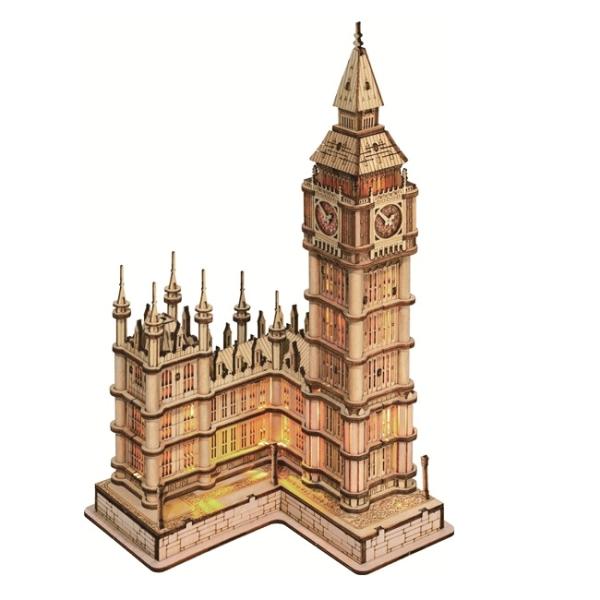 商品名：【日本正規品】Robotime ビッグベン 666702-TG507【日本語説明書付き】・お客様によるDIY組み立てキットです（完成品ではありません）・日本語説明書付き・ピース数：227ピース・組み立て完成サイズ：101×107×2...