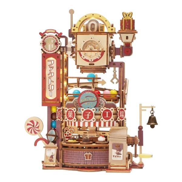 ウッドパズルの中でも人気のコースターシリーズ商品名：【日本正規品】Robotime お菓子工場 666666-LGA02【日本語説明書付き】・お客様によるDIY組み立てキットです（完成品ではありません）・日本語説明書付き・ピース数：420ピ...