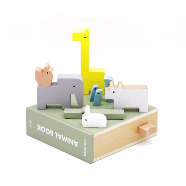 商品名：Dou Book animal book ドゥブック アニマルブック 012-C対象年齢：3歳〜商品内容：本体、しおり風ストッパー、ペンギン（大）、ペンギン（小）×2、ウサギ、リス、パンダ&amp;しろくま（裏表）、ぞう、キリン、ワ...