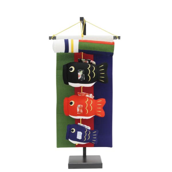 《室内鯉飾り ミニ ゆたか鯉》◎ミニサイズだからこそ、かわいさが強調されます。◎お部屋に飾って季節を楽しみましょう。◎贈り物・プレゼント・ギフトに最適!!サイズ：前巾35.5cm×奥行き20cm×高さ65cm