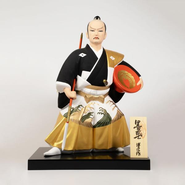 博多人形黒田武士G博匠作素材：粘土（焼き物）サイズ：高さ37.5cmケースは別売り博多専用ケースの中からお選びください。ケース6-45(30cmx25cmx45cm)代表的博多人形「黒田武士」。黒田節で有名な母里太兵衛は、実在の人物で、黒田...